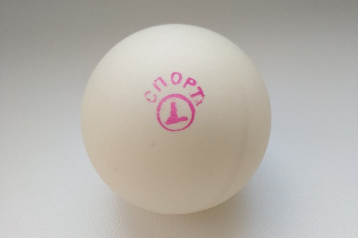 Set of 5 Soviet Ping Pong Balls, Vintage USSR Ping Pong Ball,retro Ping ...