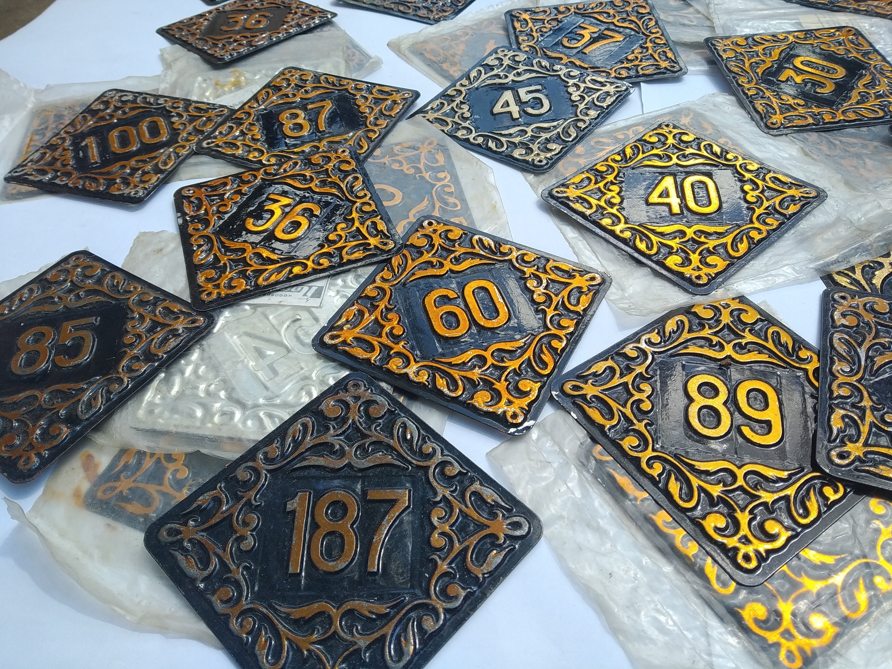 Vintage Door Numbers, Metal Door Numbers, Beautiful Door Numbers, Many ...
