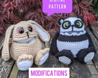 Pocket Worry Monster Crochet Pattern PDF - Etsy