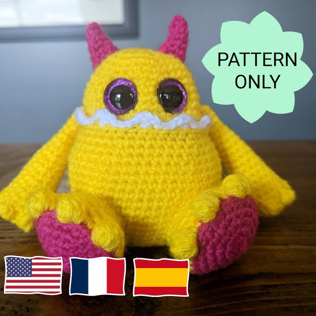 Original Worry Monster Crochet Pattern PDF - Etsy UK
