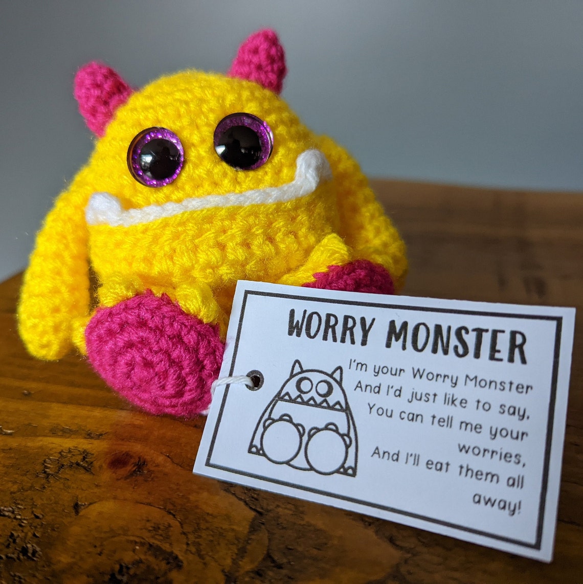 Wee Worry Monster Crochet Pattern PDF - Etsy