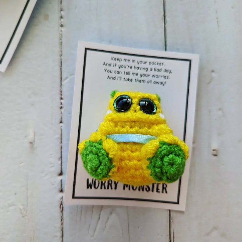 Pocket Worry Monster Crochet Pattern PDF - Etsy UK