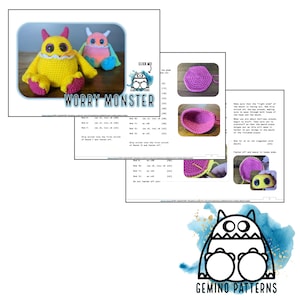 Worry Monster Crochet Pattern PDF - Etsy