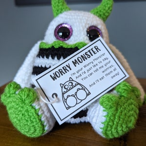 Worry Monster Crochet Pattern PDF - Etsy