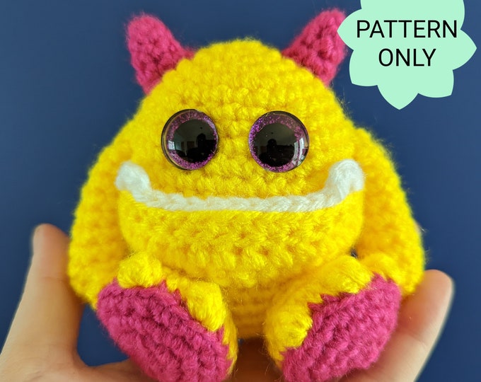 Pocket Worry Monster Crochet Pattern PDF - Etsy Canada