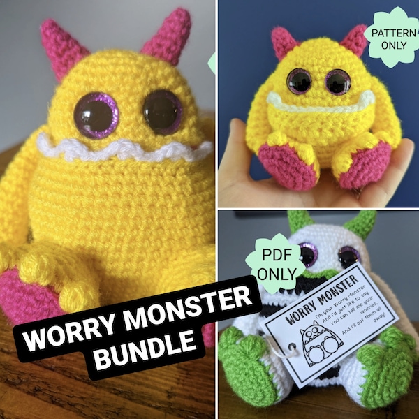 Worry Worm Knitting Pattern - Etsy UK