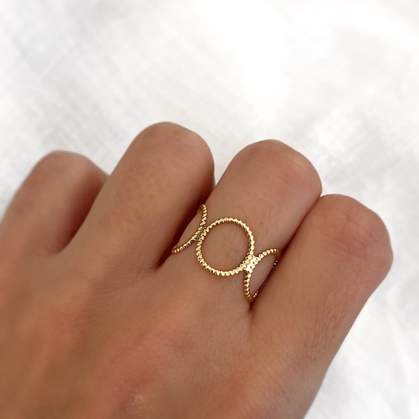 Half Circle Ring - Etsy