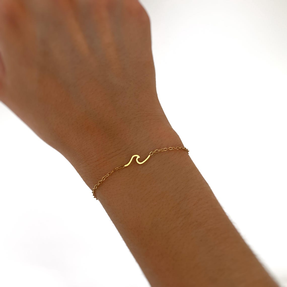 Wave Bracelet Wave Bracelet in Silver and Gold - Beach Jewelry - Ocean ...