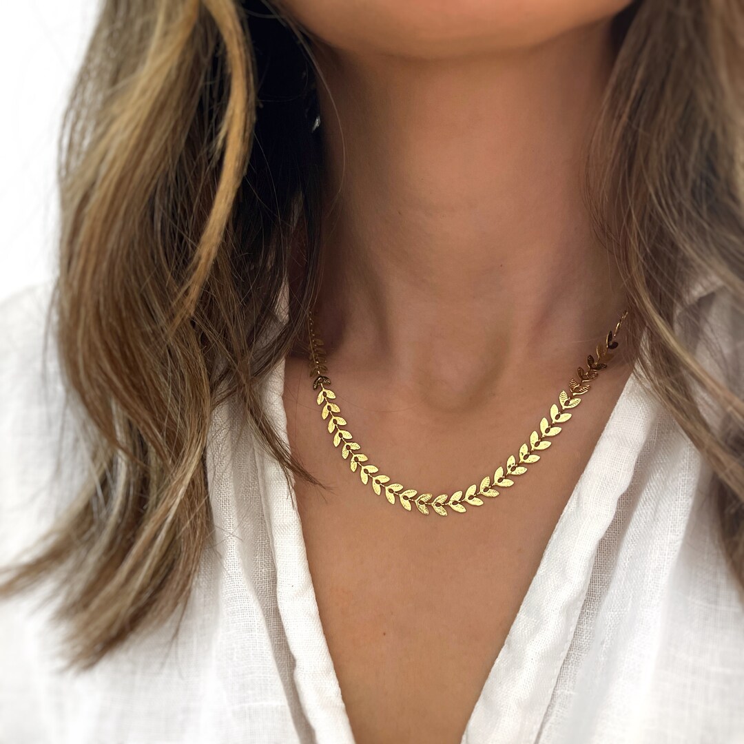 Gold Sparkle Chain Necklace - Chain Necklace - Delicate Jewelry ...