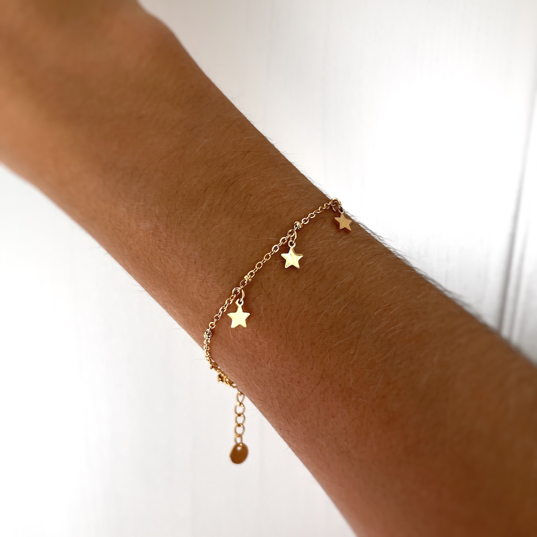 Stars Bracelet - Small Star Silver Bracelet - Tiny Stars Bracelet ...