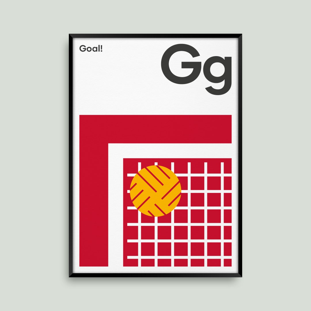 Football Goal Posters, Great Gifts for Football Fans, 3 Sizes - Etsy