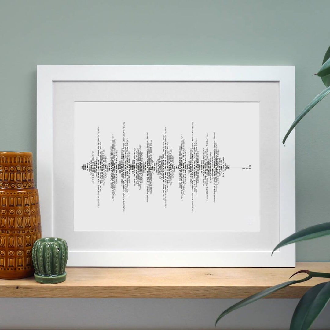 Music Wall Art Prints Posters, Choose Your Song, Personalised Artwork ...