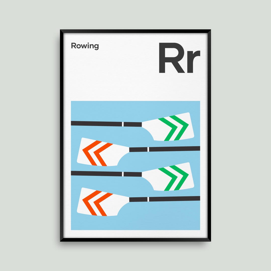 Rowing Posters, Great Gifts for Watersports Fans, 3 Sizes - Etsy