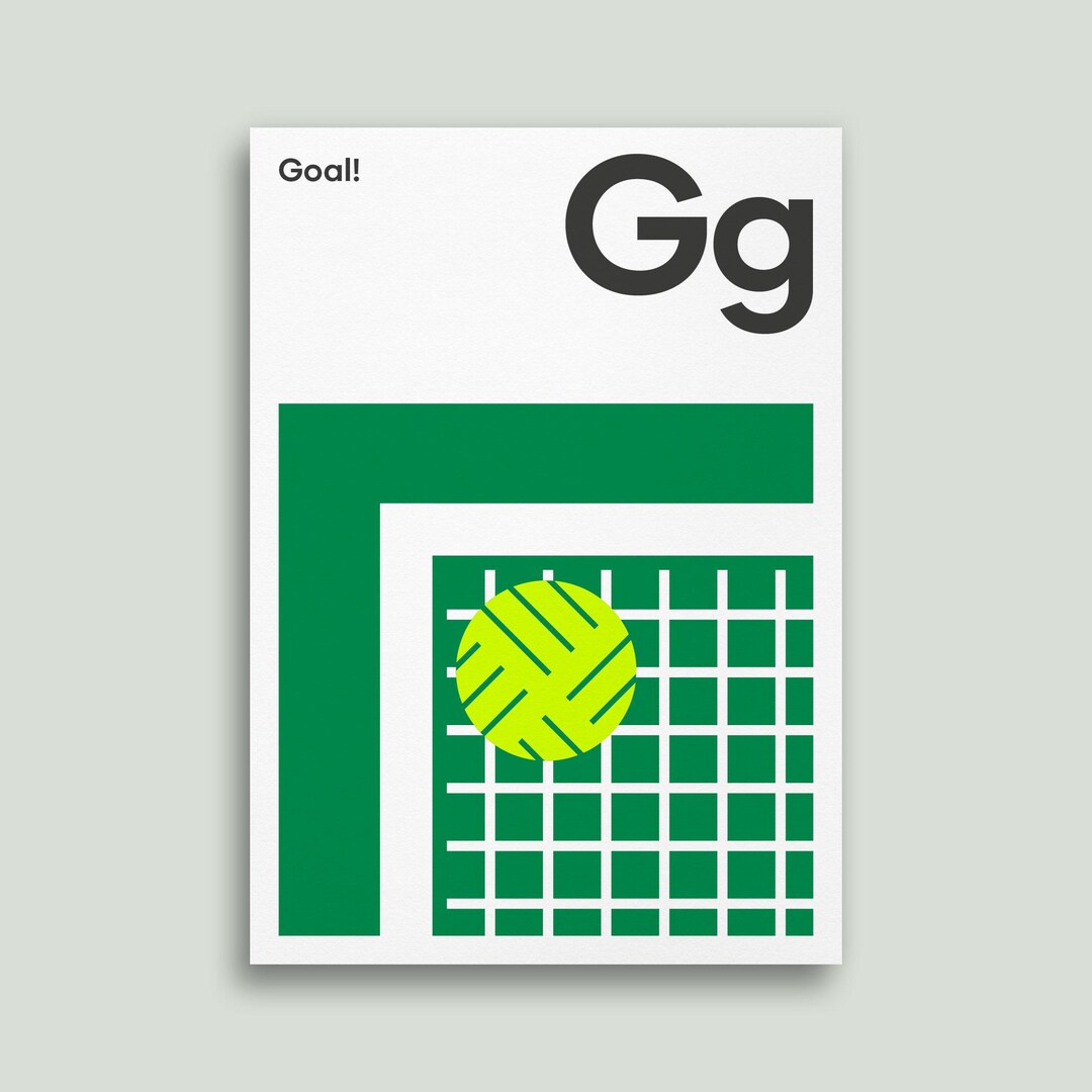 Football Goal! Prints and Posters, Great Gifts for Football Fans, Wall ...