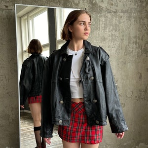 Vintage Y2k Plaid Pleated Skirt in Red - Etsy