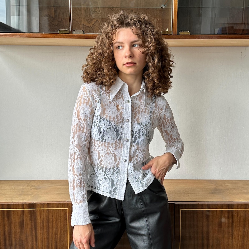 Sheer Blouse - Etsy