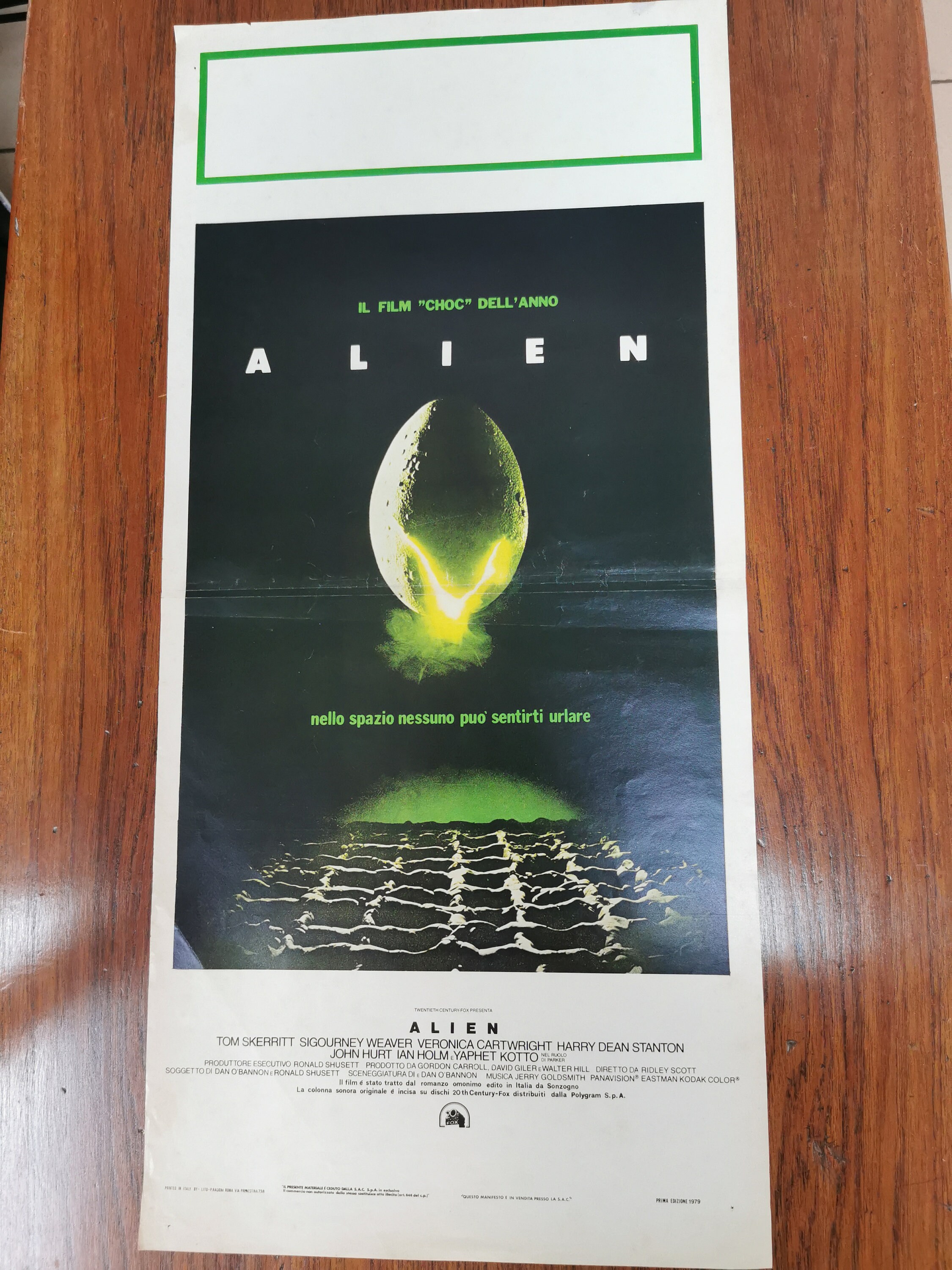 Original Alien Movie Poster