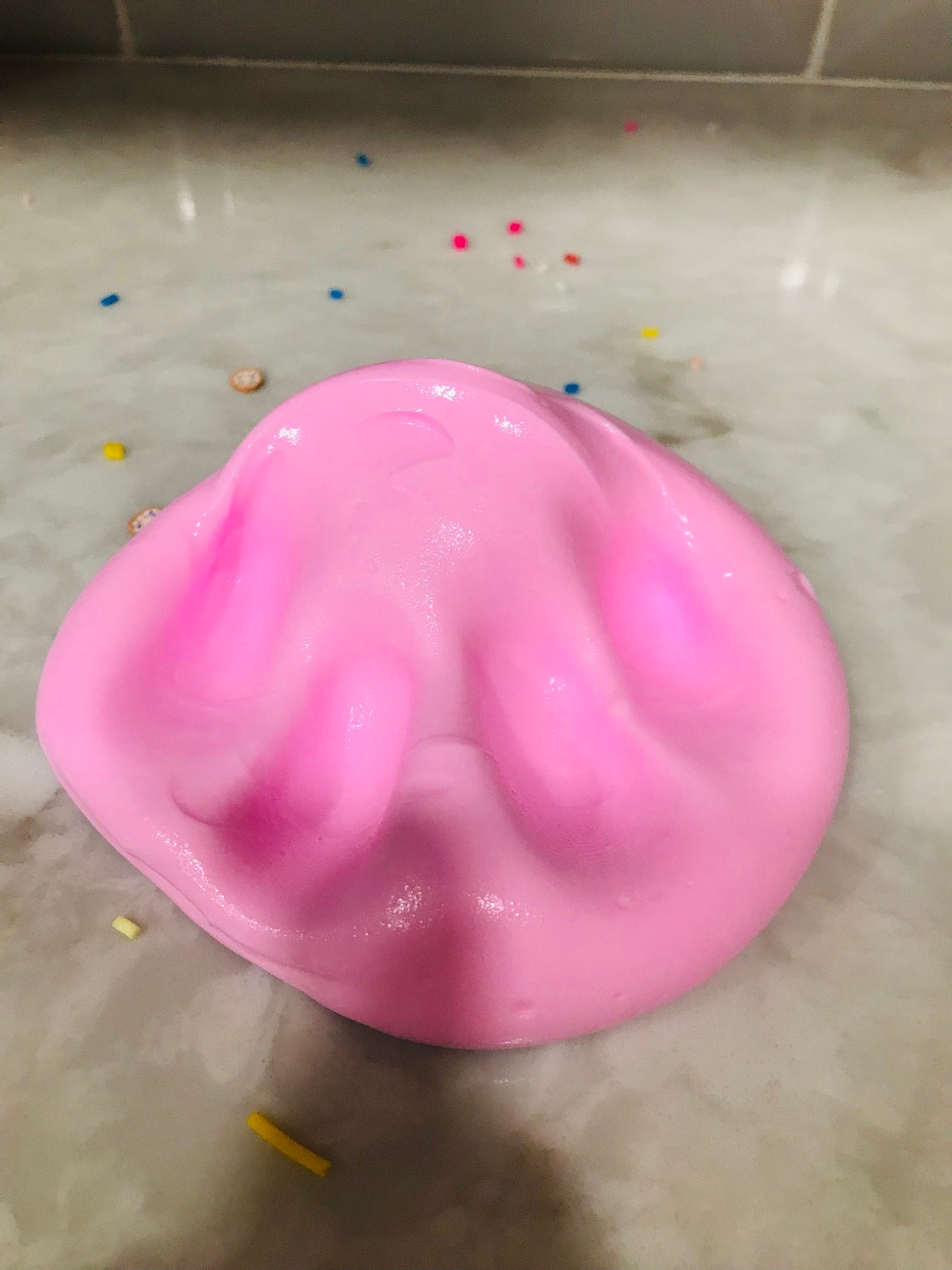 Simpson's Donut Slime Butter Slime Clay Slime Pink - Etsy