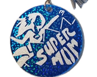 Super Mom Keychain - Etsy
