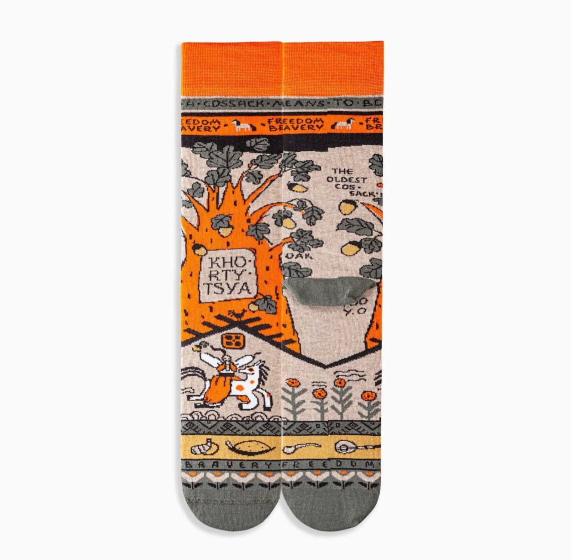 Gift Set of 4 Pairs of Socks Cossack Boxing Art Socks Ukrainian Socks ...