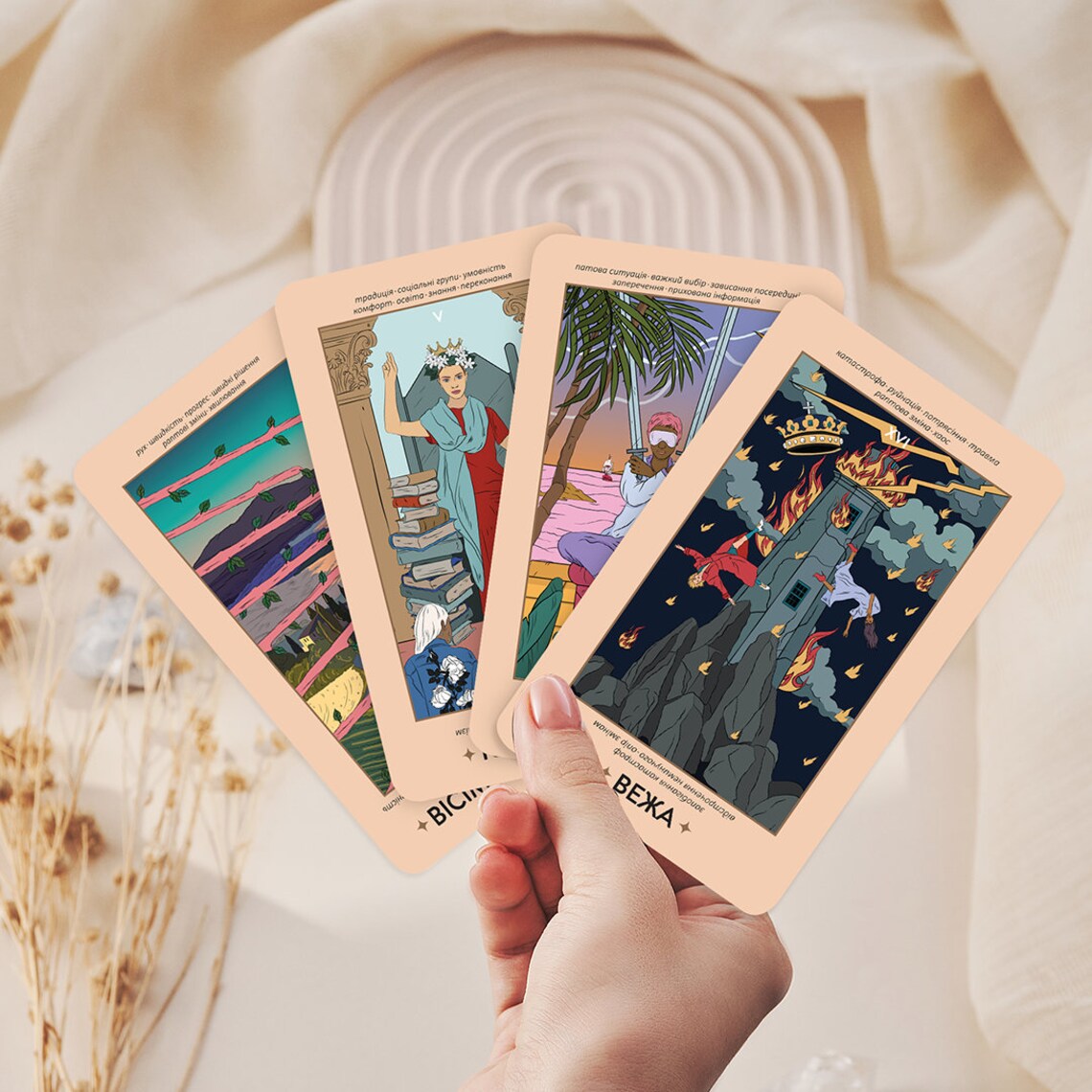 Ukrainian TAROT Deck 78 Cards independent Cards - Etsy