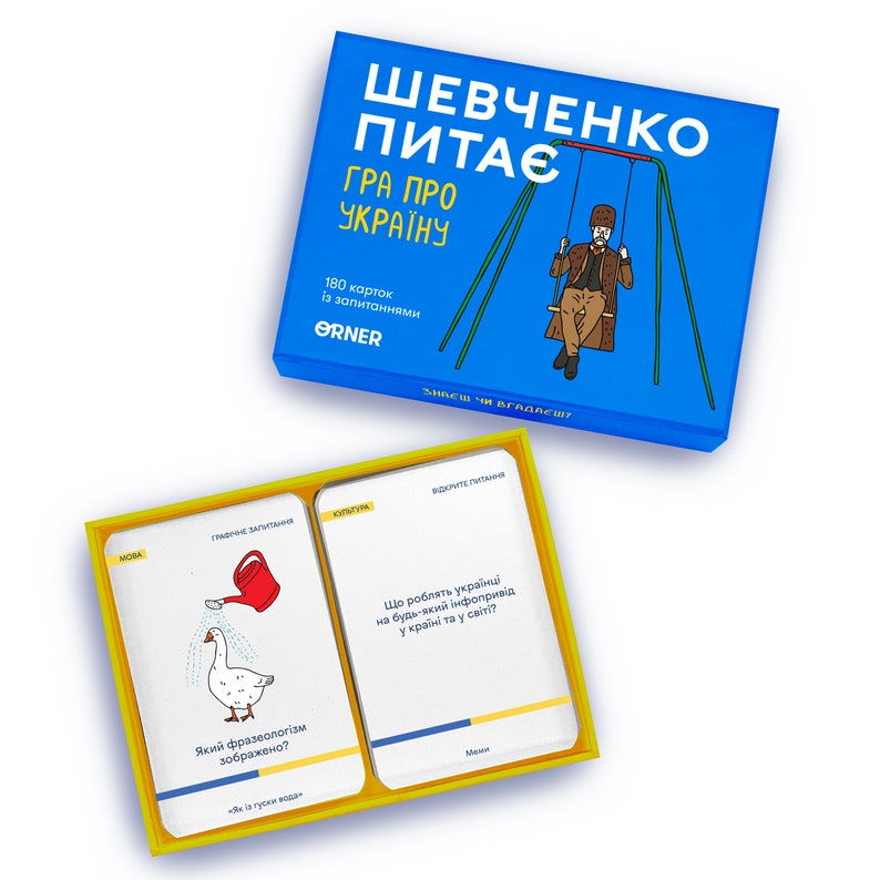 Board Game About Ukraine shevchenko Asks Playing Cards Card Game Made ...