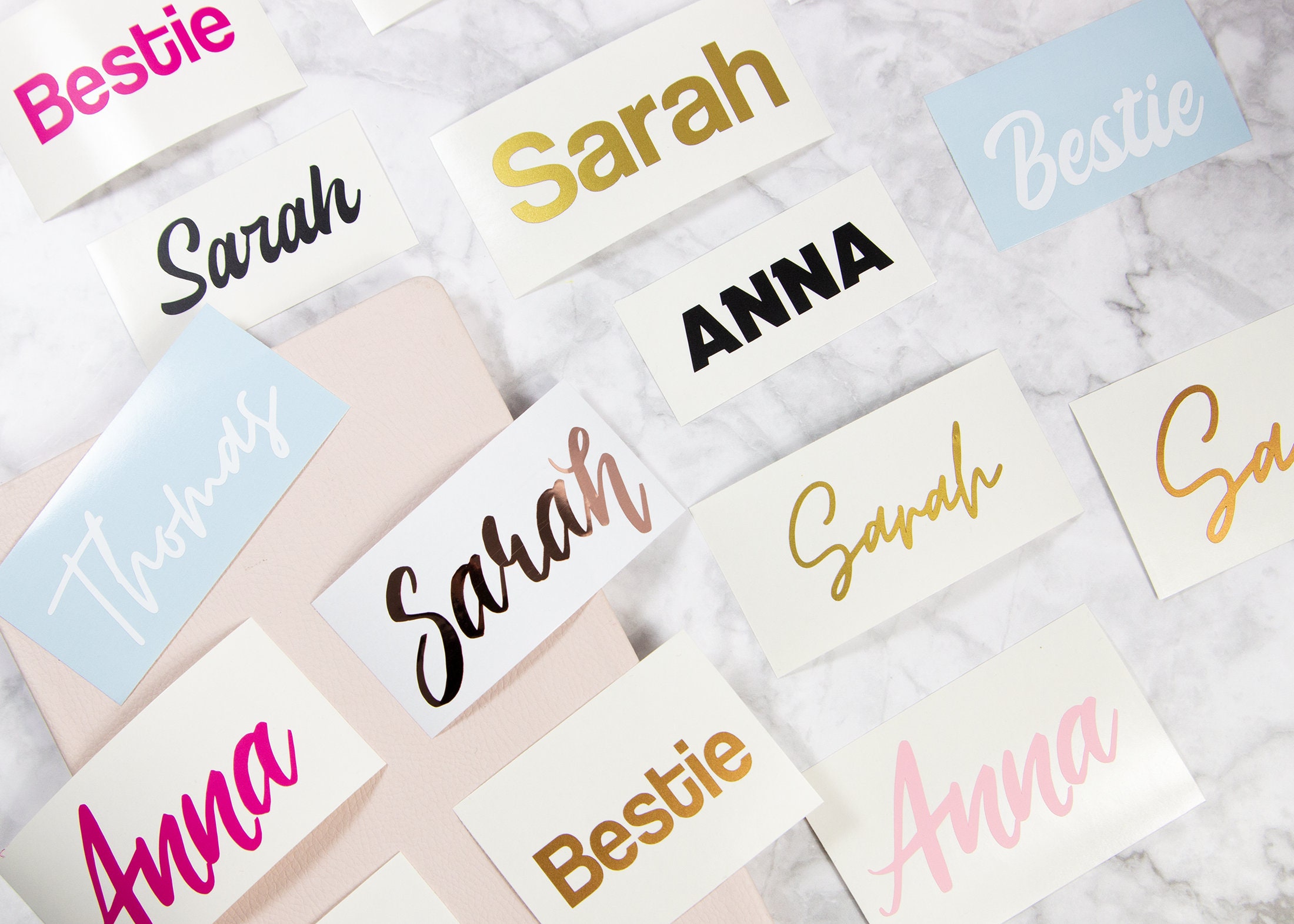 Personalized Vinyl Name Stickers Perfect for Custom Gifts | Etsy