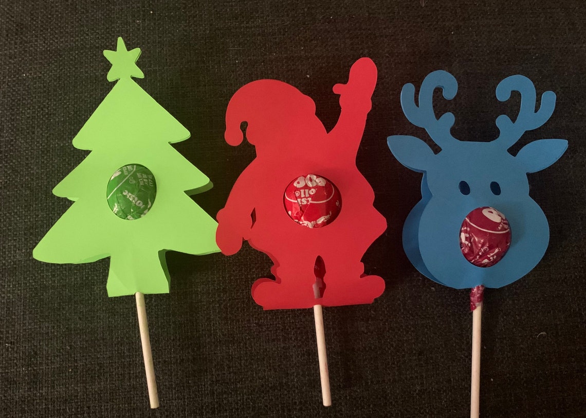 Christmas Lollipop Holders. Santa. Christmas Tree. Reindeer. | Etsy