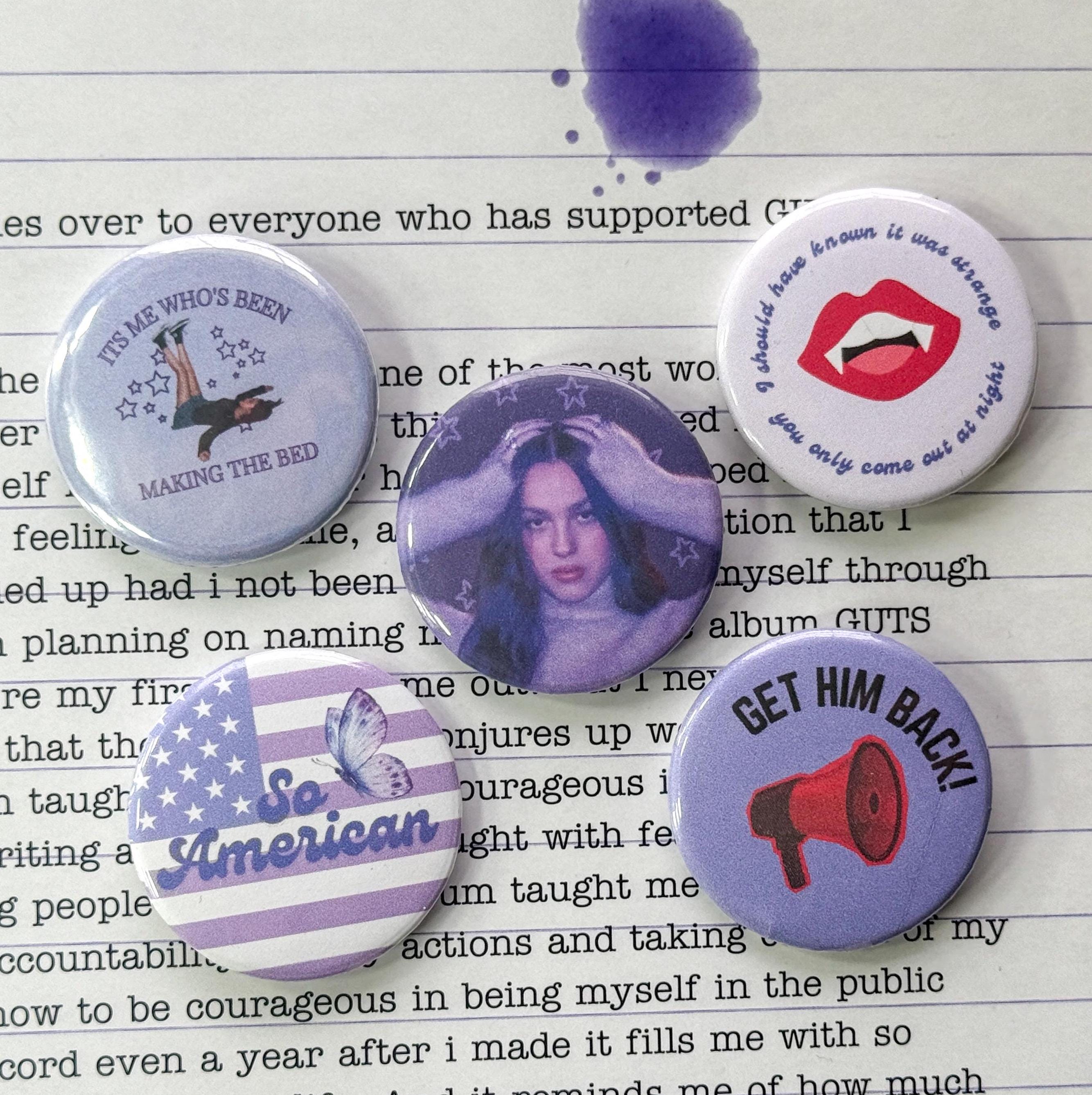 Guts Olivia Rodrigo Pins/buttons- Set of 5 - Etsy