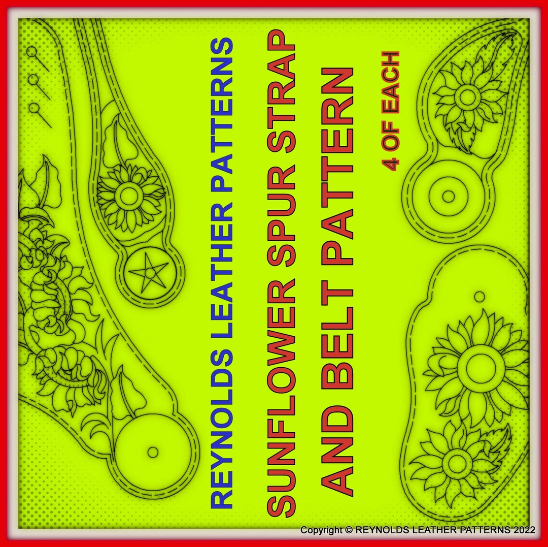Spur Strap and Belt Digital Pattern Pack 4 Designs - Etsy