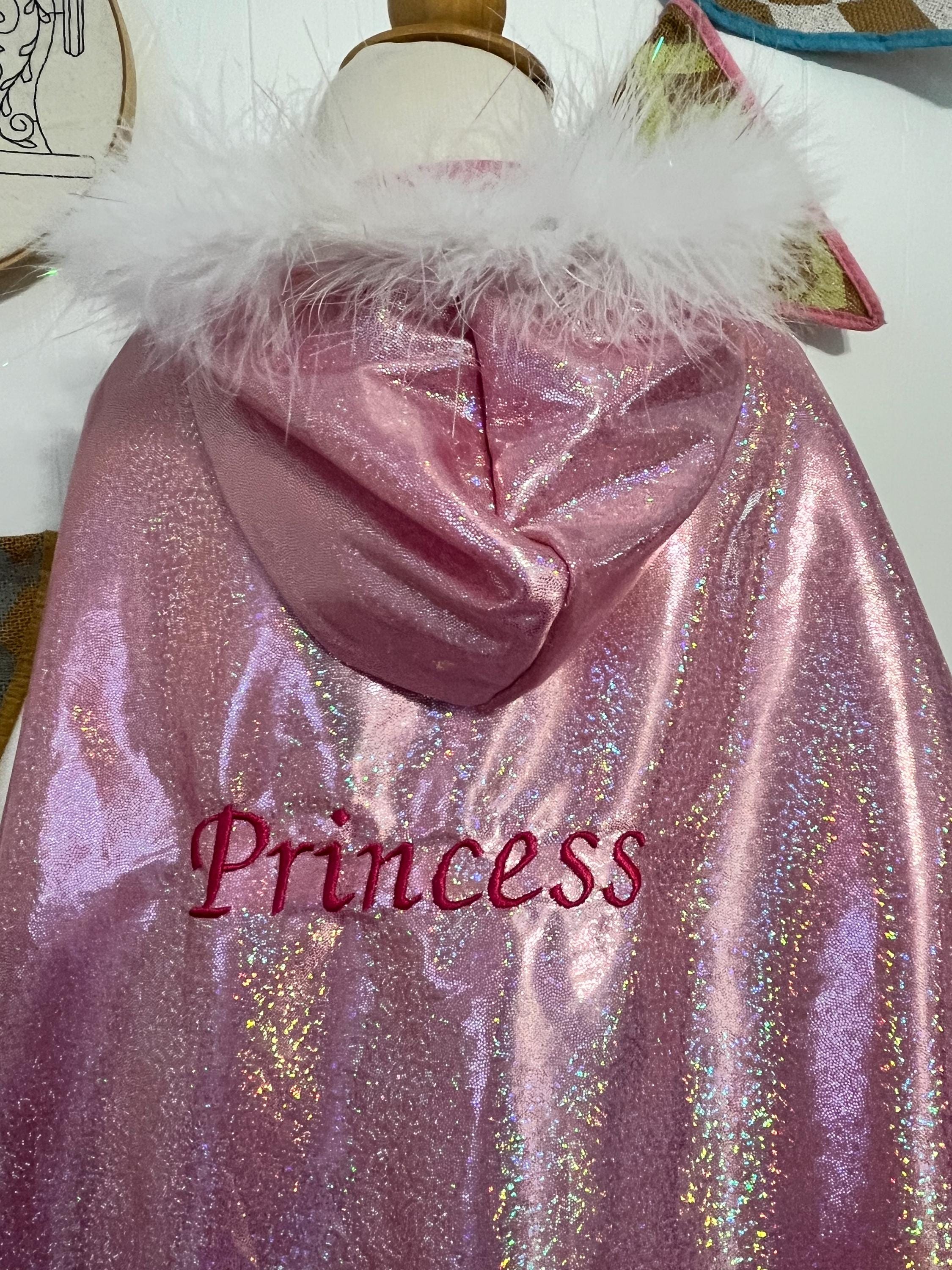 Pink Princess Cape Dress Up, Costume, Girls, Halloween, Birthday Gift ...