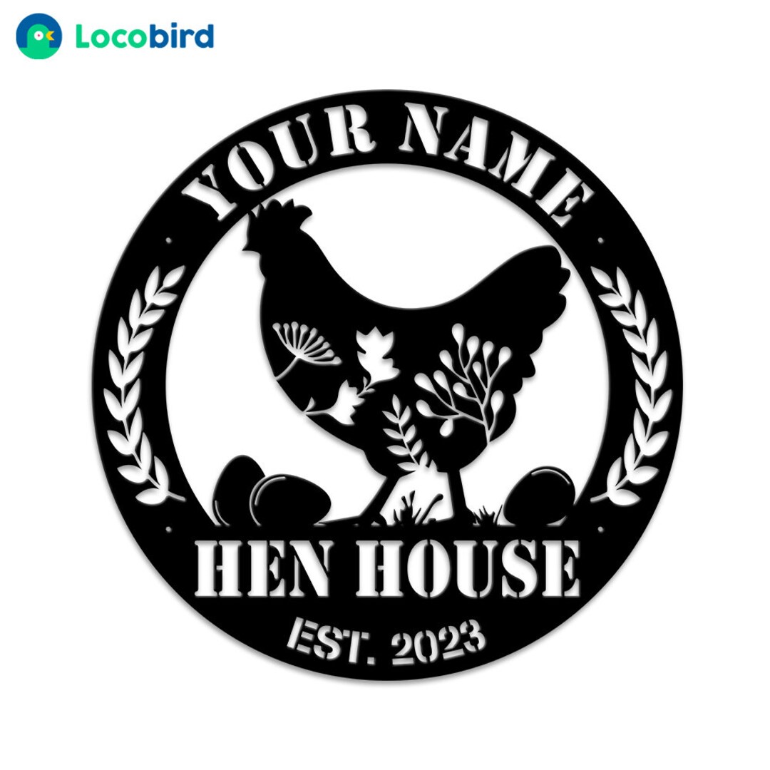Hen House Sign Chicken Coop Sign Chicken Coop Decor - Etsy UK