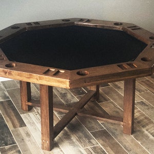 Spinning Center Board Game Table and Poker Table Game Table | Etsy