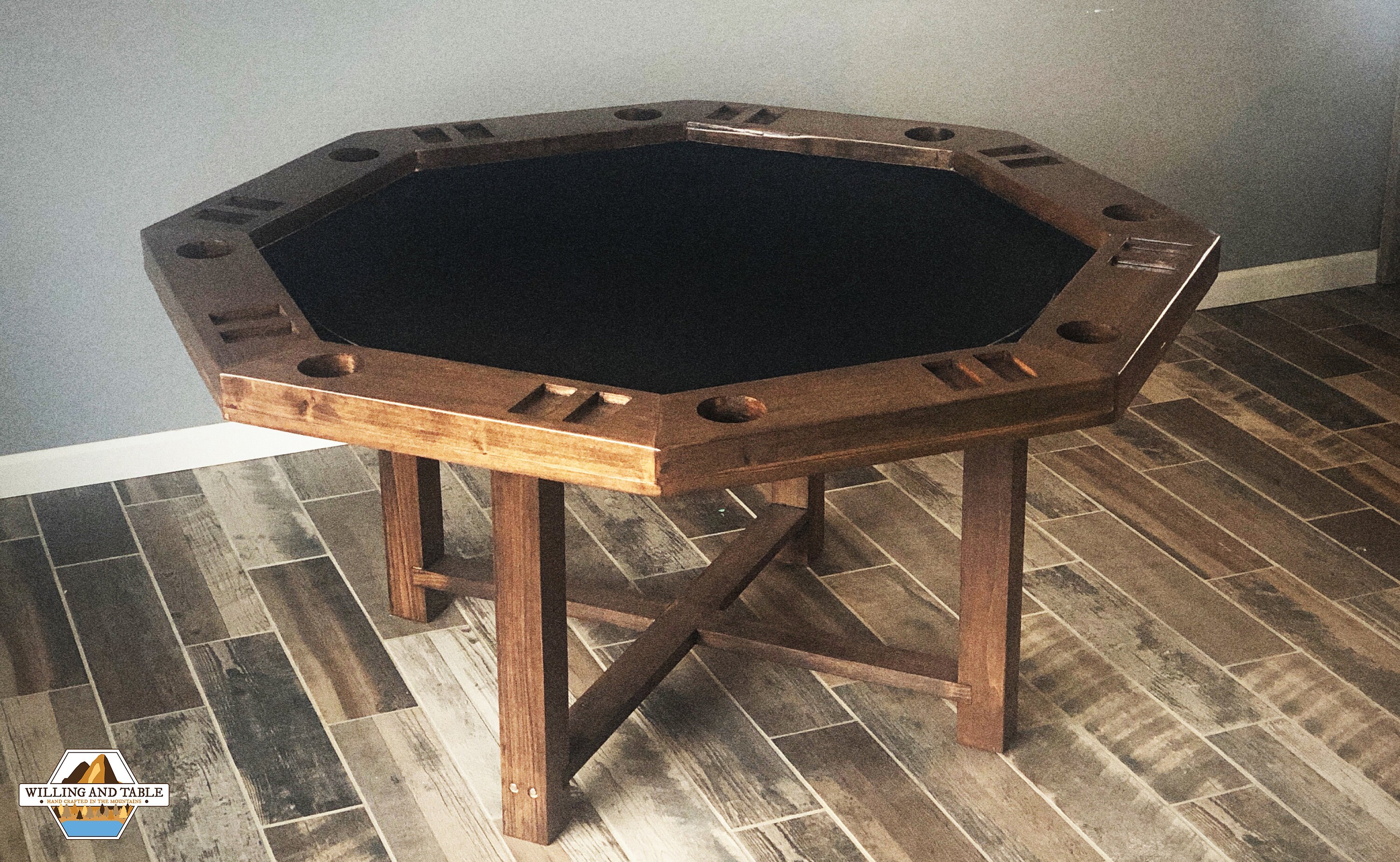 Spinning Center Board Game Table and Poker Table Game Table | Etsy