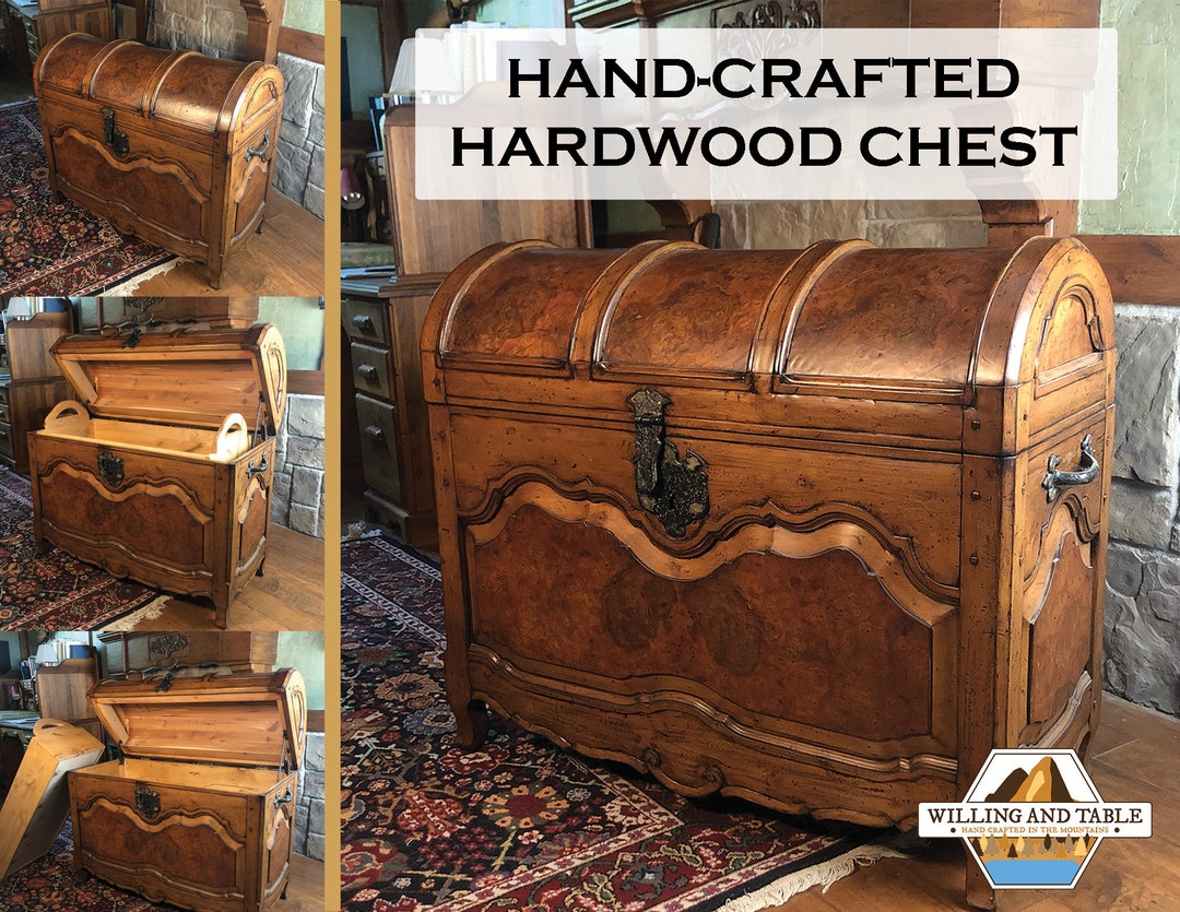 Handmade Wood Chest | Storage Chest, Treasure Chest, Bedroom Wooden ...