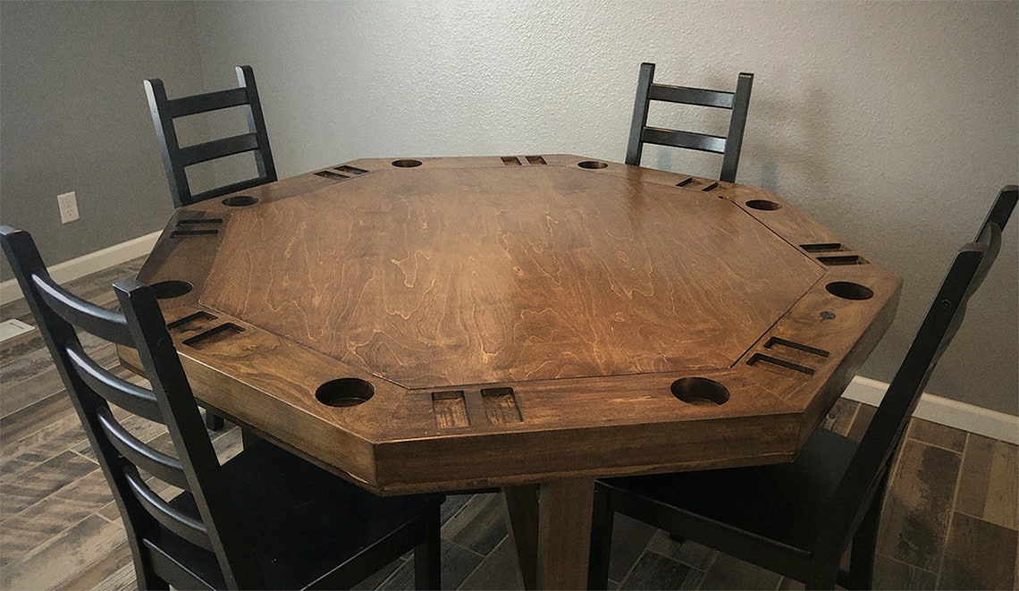 Spinning Center Board Game Table and Poker Table Game Table - Etsy