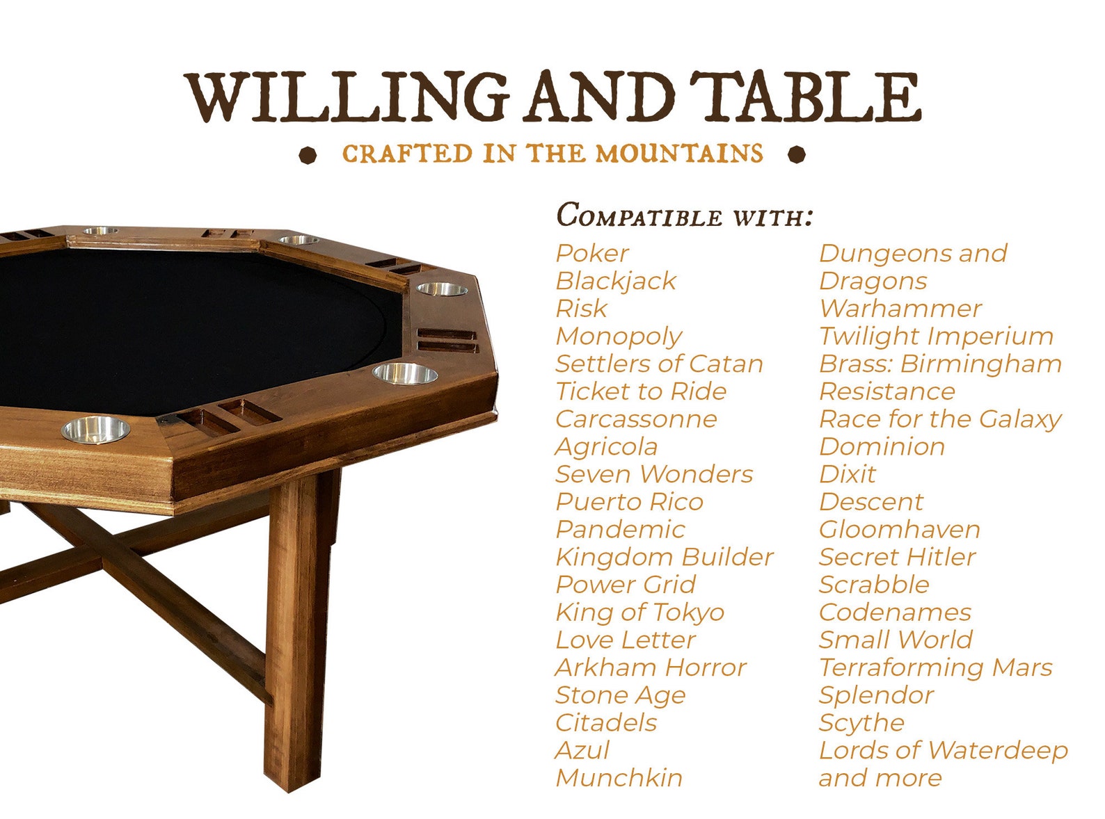 Spinning Center Board Game Table and Poker Table | Game Table With Top ...