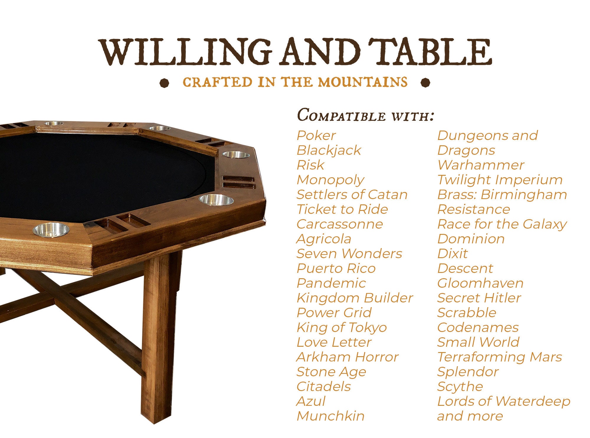 Spinning Center Board Game Table and Poker Table | Game Table With Top ...