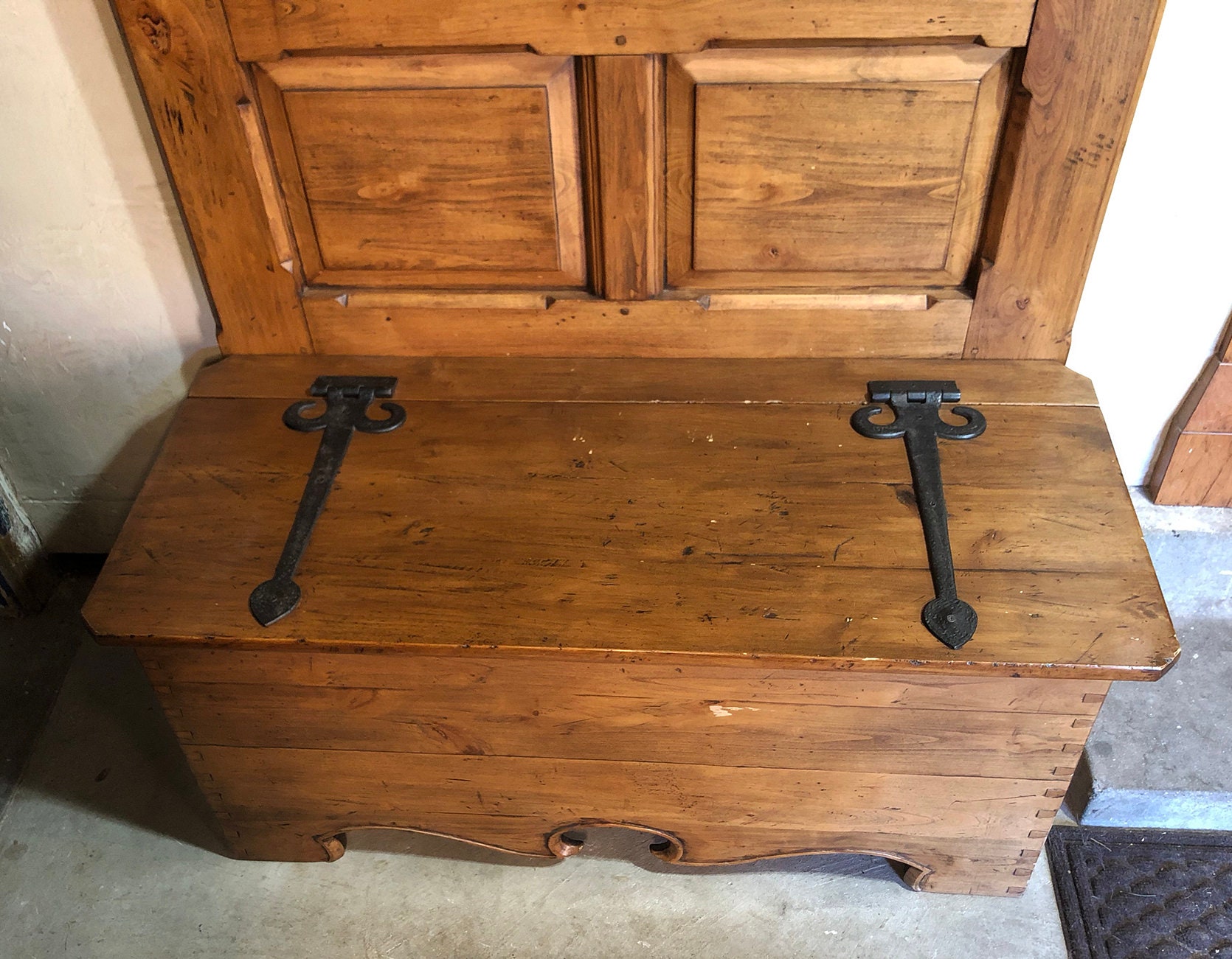 Distressed Hallway Storage Cabinet and Bench 100% Hand Made From ...