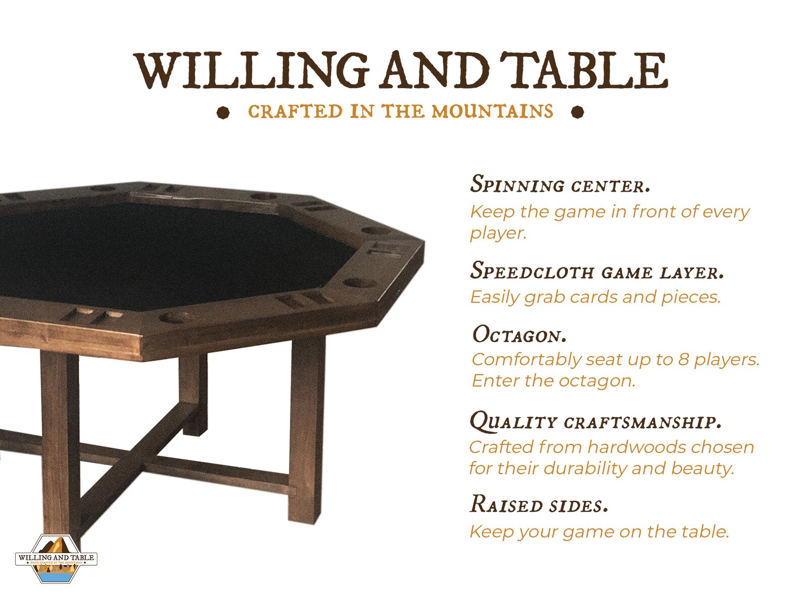 Spinning Center Board Game Table and Poker Table Game Table | Etsy