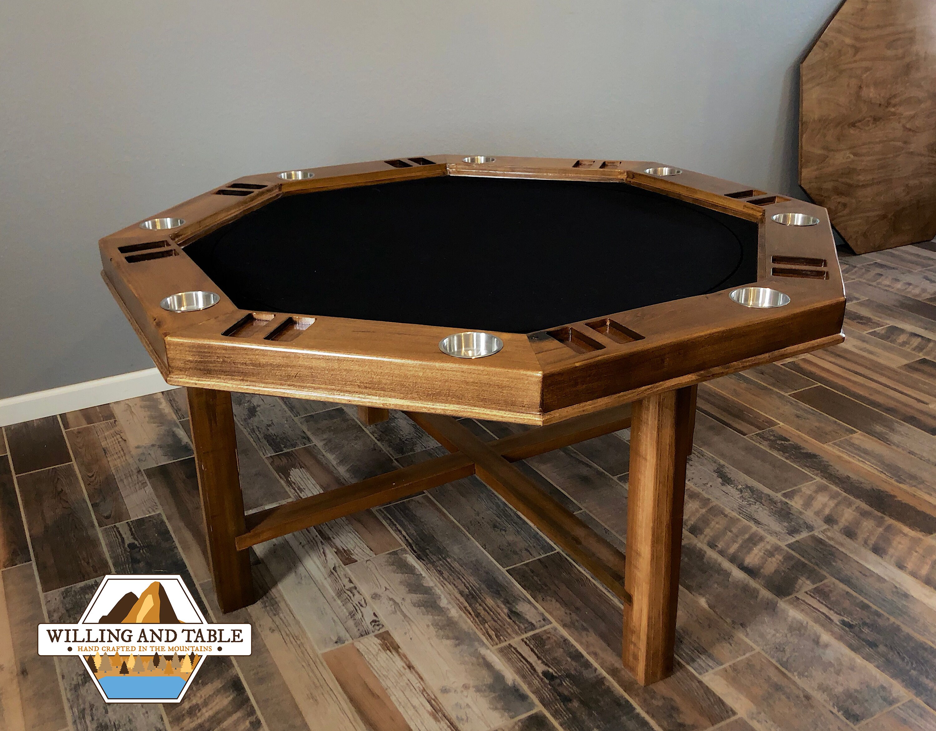 Spinning Center Board Game Table and Poker Table | Game Table With Top ...