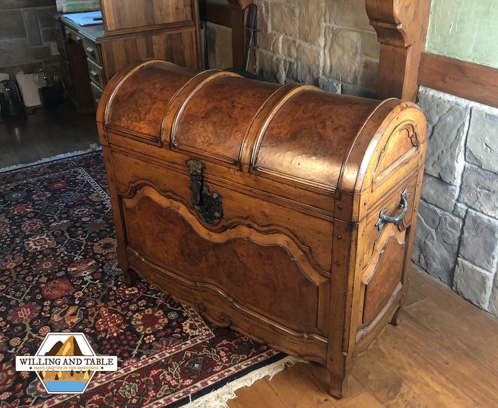 Handmade Wood Chest Storage Chest, Treasure Chest, Bedroom Wooden Trunk ...