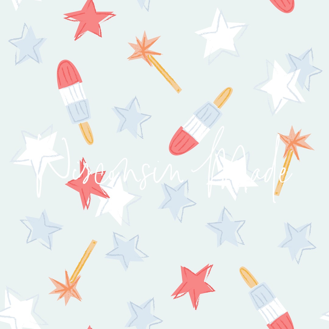 It's Independence Day! / Seamless Pattern / Fourth of July / Let ...