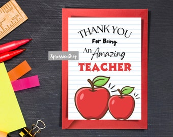 Teacher Definition Card Teacher Thank You Cards Dictionary - Etsy