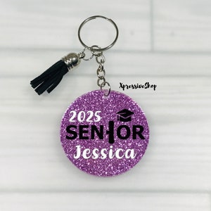 Personalized Graduation Keychain, Custom Class of 2024 Gift, Graduate ...