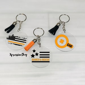 Personalized Thin Orange Line Gift, Thin Orange Line Keychain, Search ...