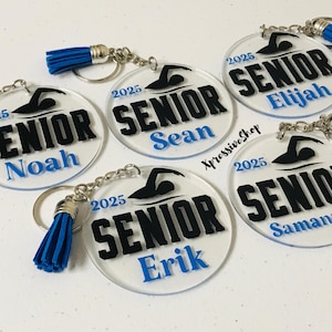 Personalized Swim Keychain, Swimmer Keyring, Artistic Swim, Dive Team ...