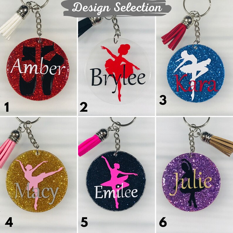 Personalized Ballet Keychains Ballet Dancer Squad Ballet - Etsy