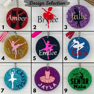 Personalized Ballet Keychains Ballet Dancer Squad Ballet Keychain ...