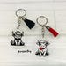 Personalized Highland Cow Keychain: Cow Print Keyring - Etsy